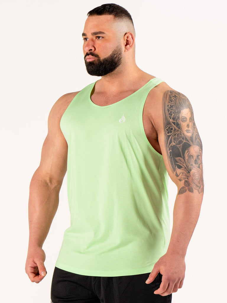 Flex Active Tank - Lime Marl - Ryderwear Wholesale (AU)