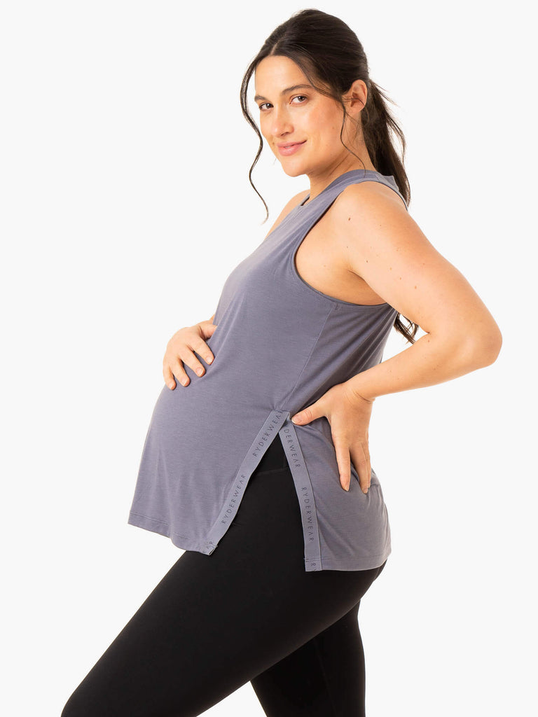 Active Bump Tank - Steel Blue - Ryderwear Wholesale (AU)