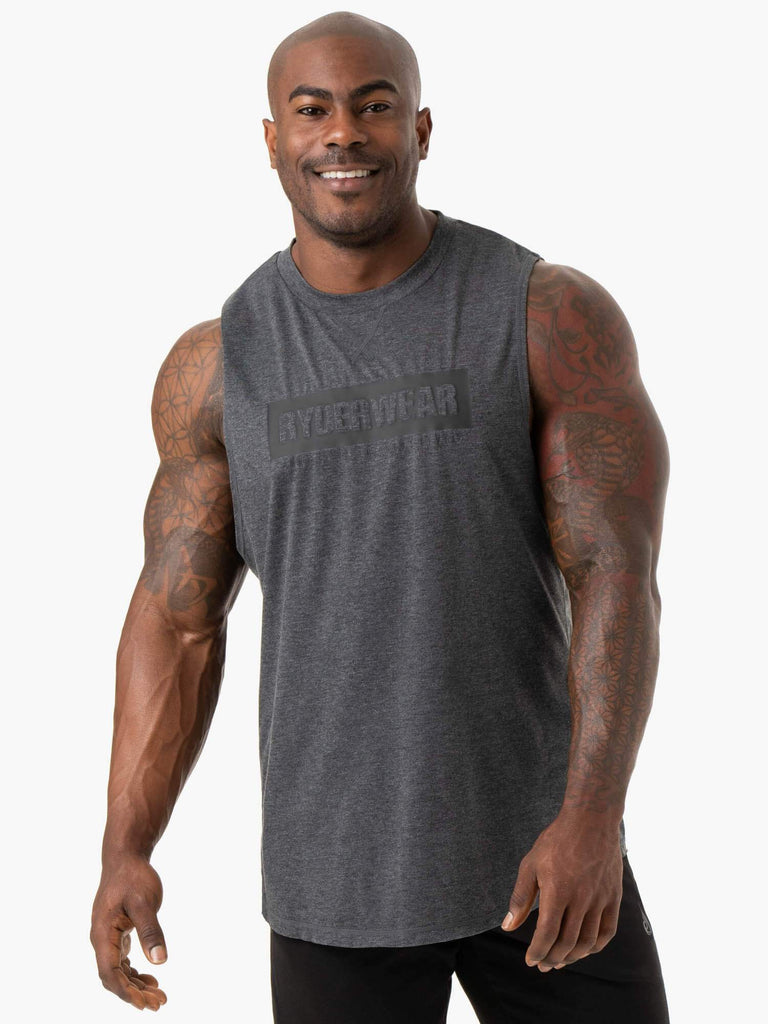Iron Baller Tank - Charcoal Marl - Ryderwear Wholesale (AU)