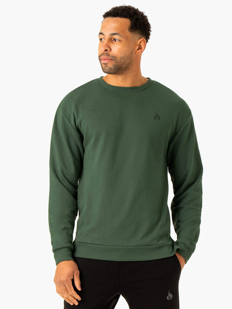 Heritage Crew Neck - Green - Ryderwear Wholesale (AU)