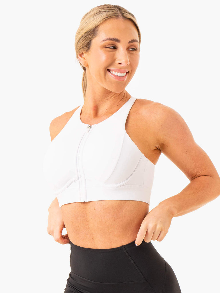 Critical High Impact Sports Bra - White - Ryderwear Wholesale (AU)