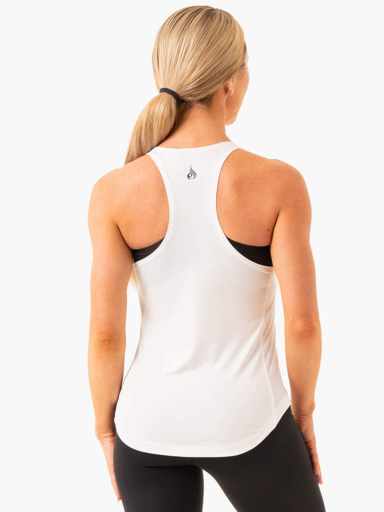 Elite Mesh Training Tank - White - Ryderwear Wholesale (AU)
