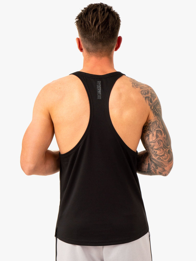 Enhance Stringer T-Back - Black - Ryderwear Wholesale (AU)