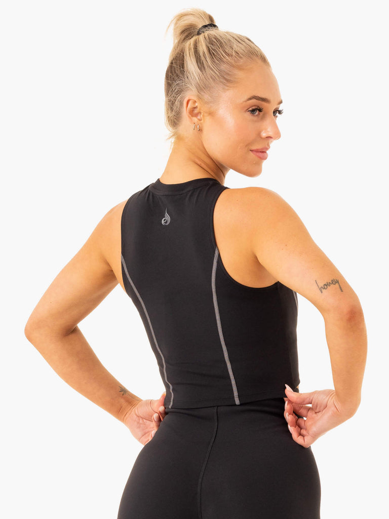Highlight Compression Tank - Black - Ryderwear Wholesale (AU)