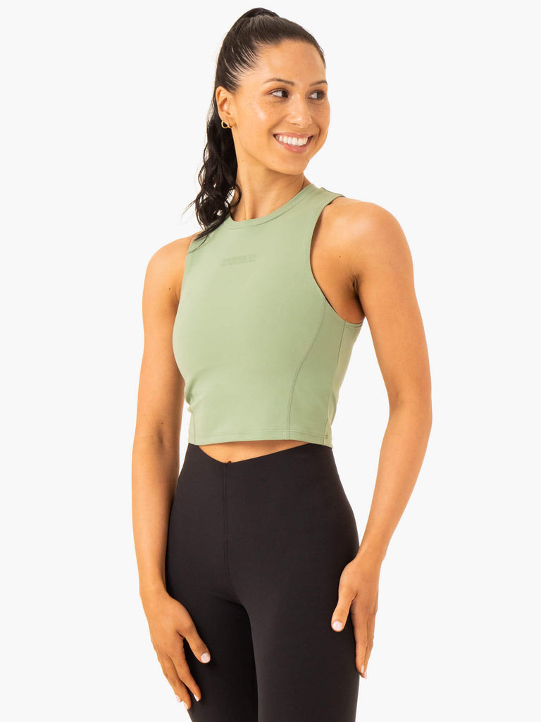 Highlight Compression Tank - Moss Green - Ryderwear Wholesale (AU)