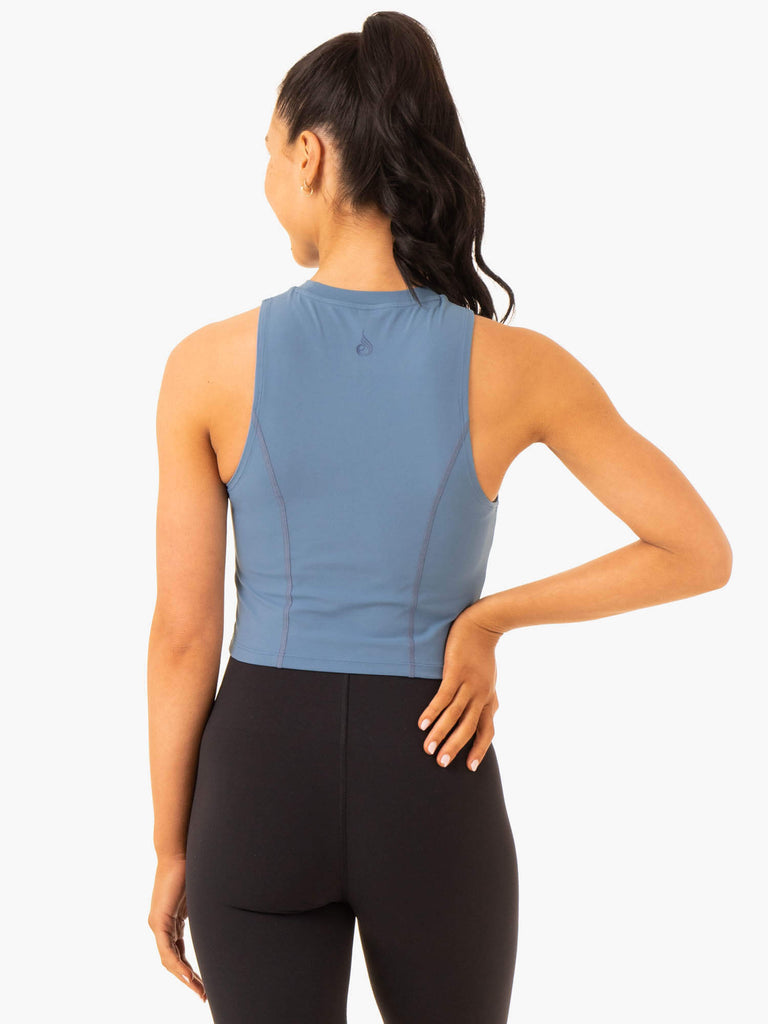 Highlight Compression Tank - Steel Blue - Ryderwear Wholesale (AU)
