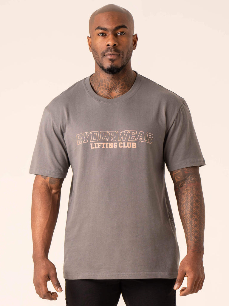 Lifting Club T-Shirt - Charcoal - Ryderwear Wholesale (AU)