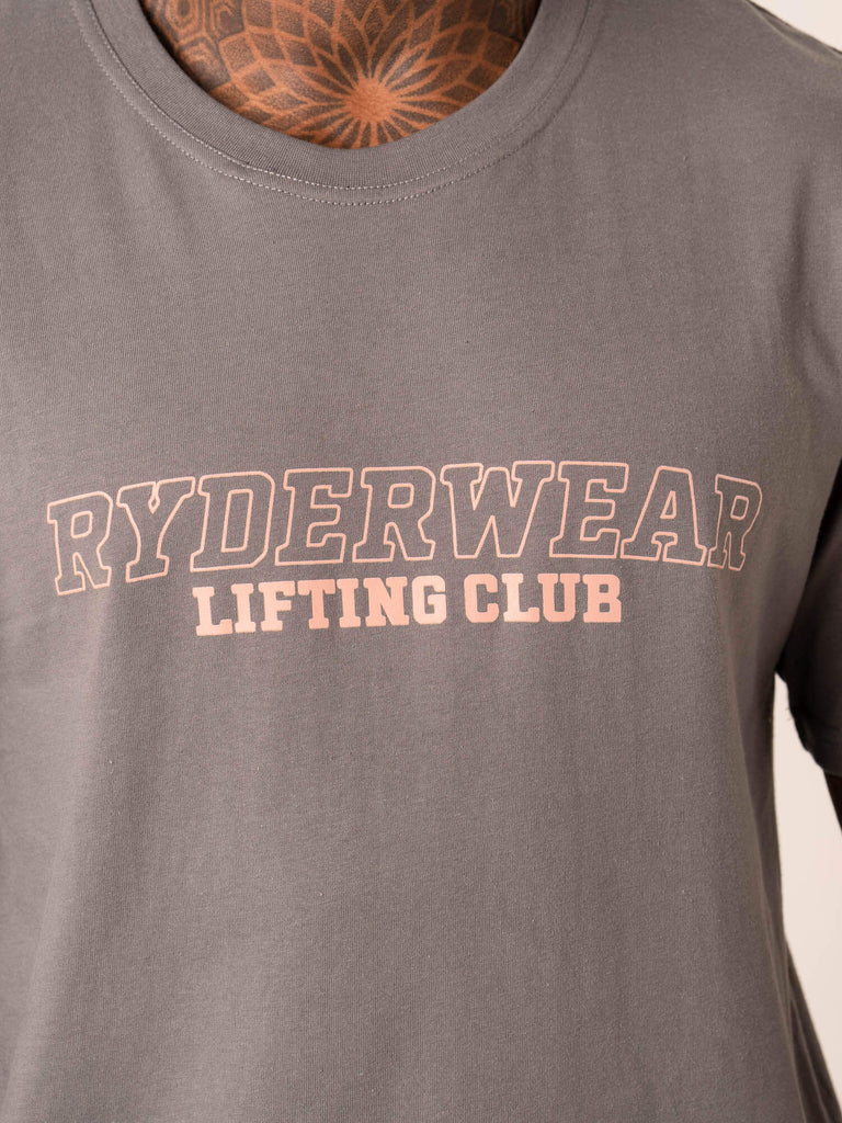 Lifting Club T-Shirt - Charcoal - Ryderwear Wholesale (AU)