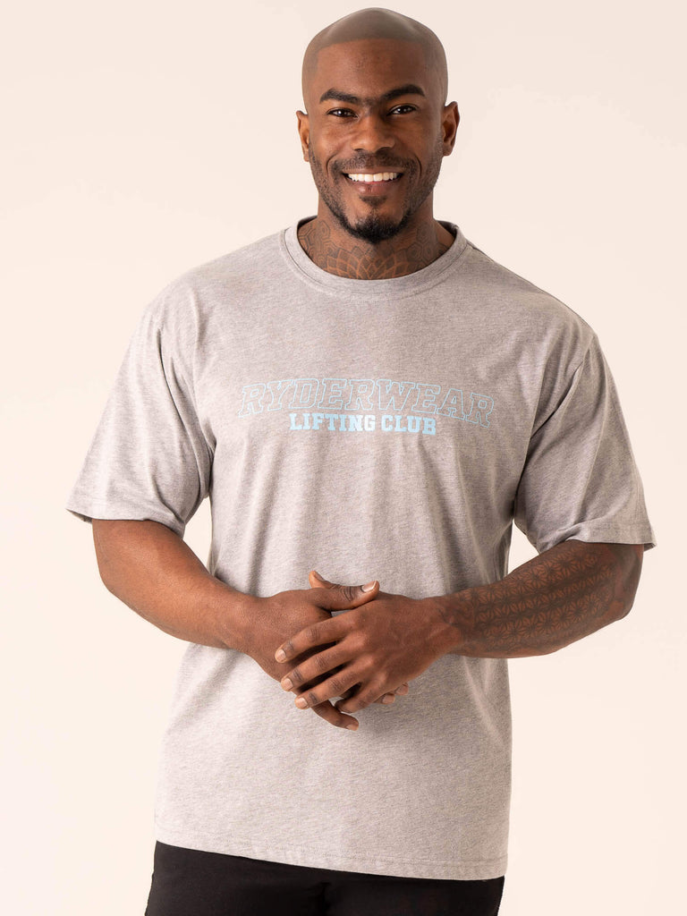 Lifting Club T-Shirt - Grey Marl - Ryderwear Wholesale (AU)