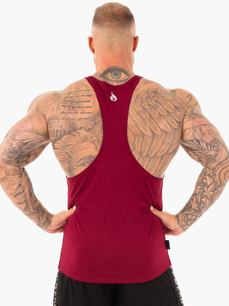 Lift T-Back Stringer - Burgundy - Ryderwear Wholesale (AU)