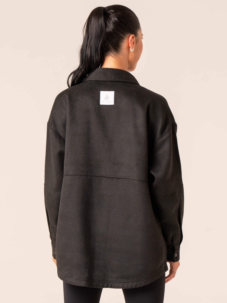 Oversized Shacket - Black - Ryderwear Wholesale (AU)