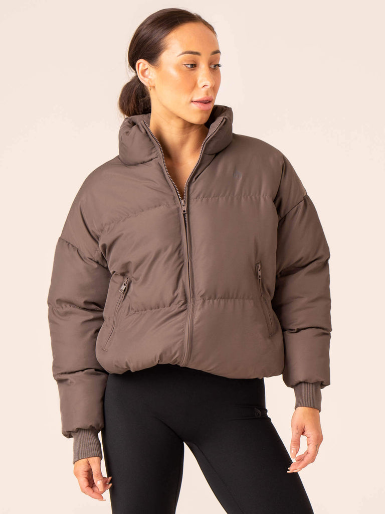 Pace Puffer Jacket - Taupe - Ryderwear Wholesale (AU)