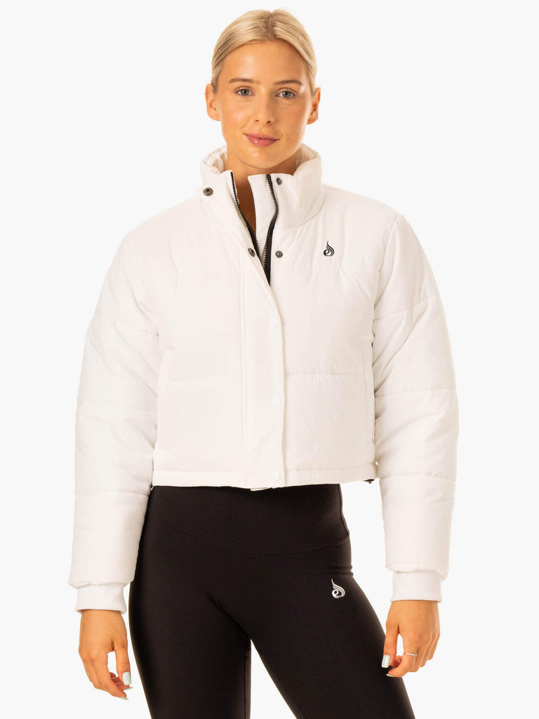 Apex Puffer Jacket - White - Ryderwear Wholesale (AU)