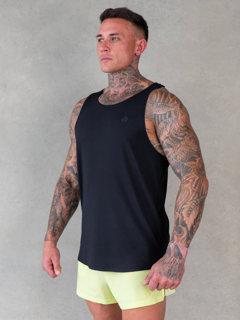 Soft Tech Tank - Black - Ryderwear Wholesale (AU)