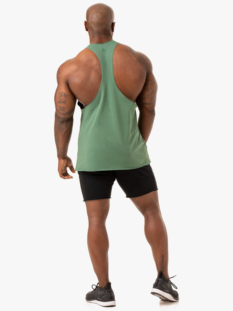 Force Stringer T-Back - Green - Ryderwear Wholesale (AU)