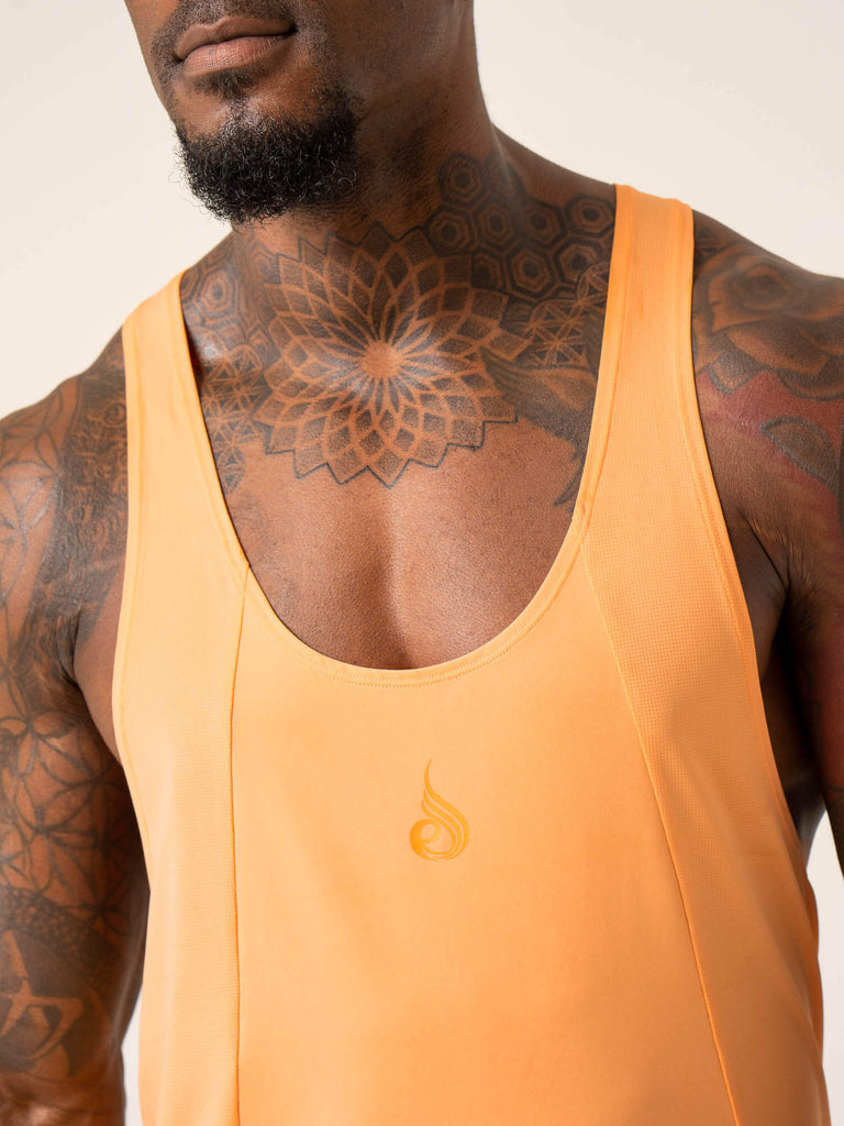 Dynamic Stringer T-Back - Orange Sherbet - Ryderwear Wholesale (AU)