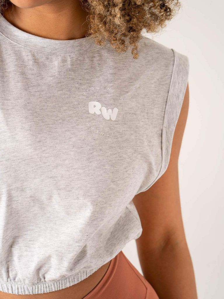 Momentum Tank - Snow Grey Marl - Ryderwear Wholesale (AU)