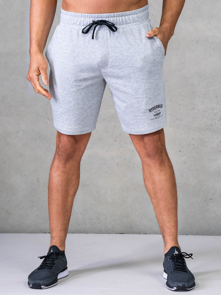 Legacy Track Shorts - Grey Marl - Ryderwear Wholesale (AU)