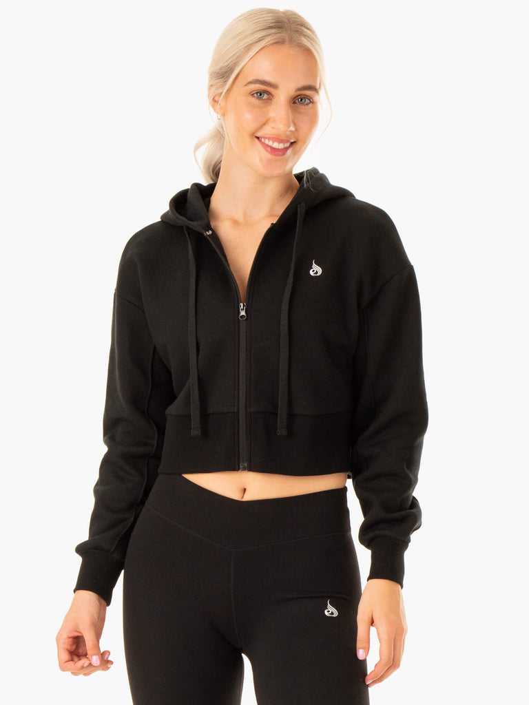 Revival Zip Up Jacket - Black - Ryderwear Wholesale (AU)