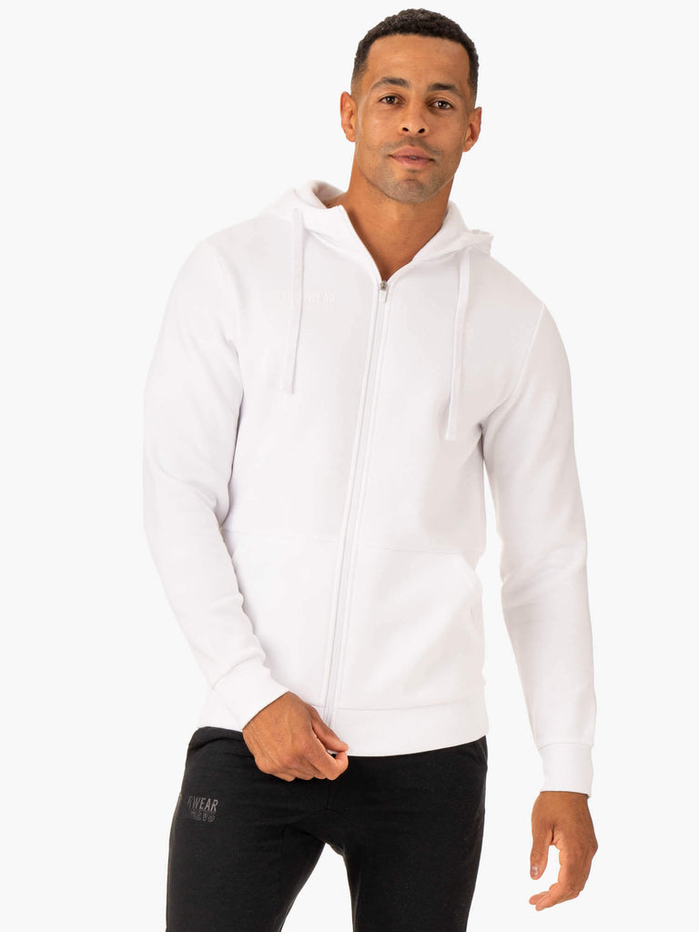 Limitless Zip Up Jacket - White - Ryderwear Wholesale (AU)